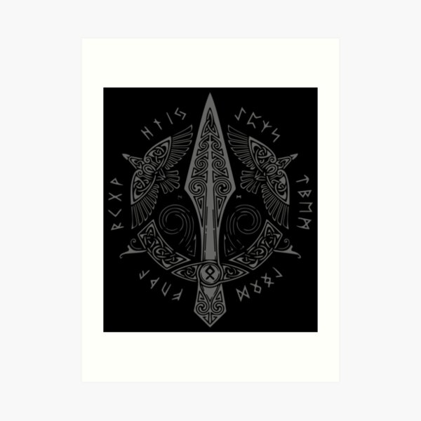 "Gungnir - The Spear Of Odin" Art Print for Sale by DarkChoocoolat ...