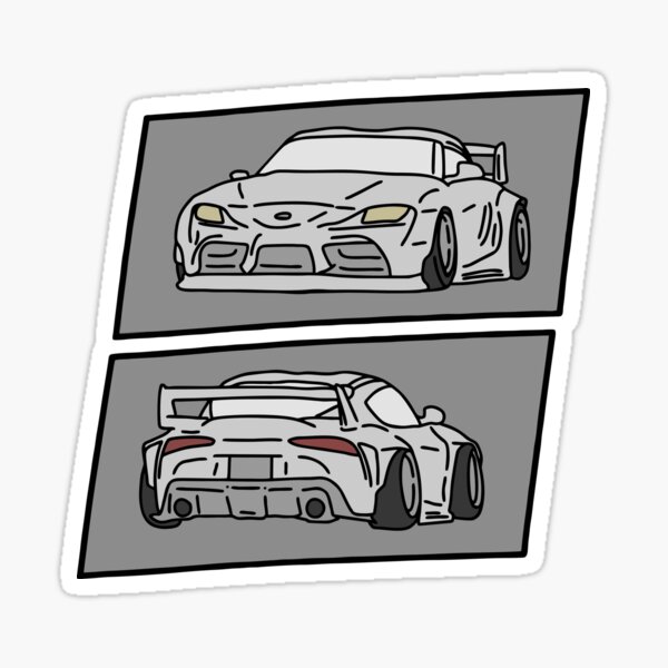 "monster super car" Sticker by fokaction | Redbubble
