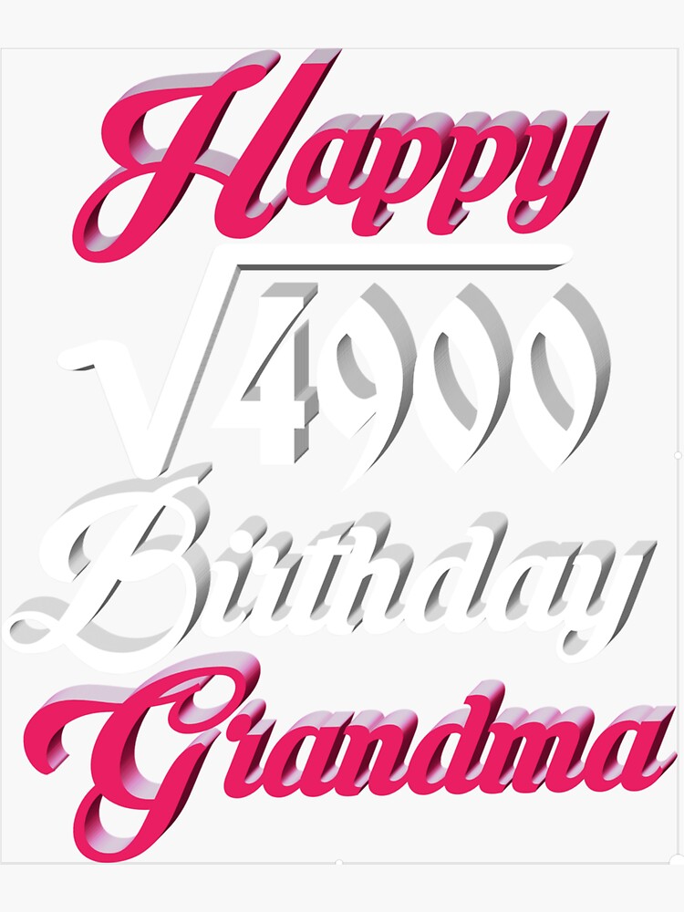 70th Birthday Square Root Of 70 Years Old Sticker For Sale By 70th Birthday Square Root Of 70 Years Old Sticker For Sale By