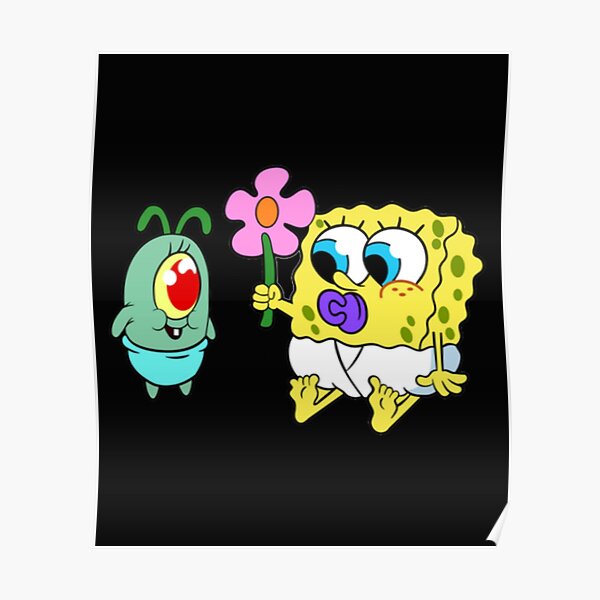 "Kid Plankton And Baby Spongebob T-ShirtKid Plankton and Baby SpongeBob ...