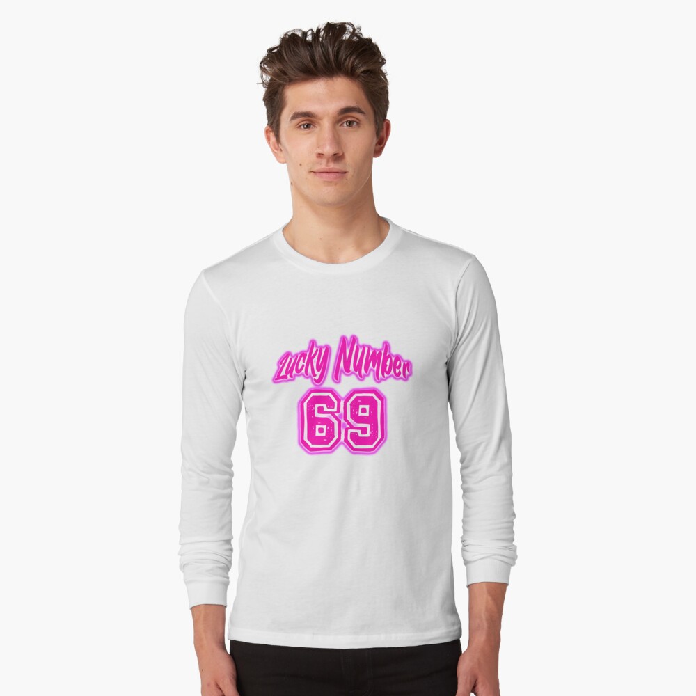 "Pink Lucky Number 69" Sticker for Sale by swiftjace | Redbubble