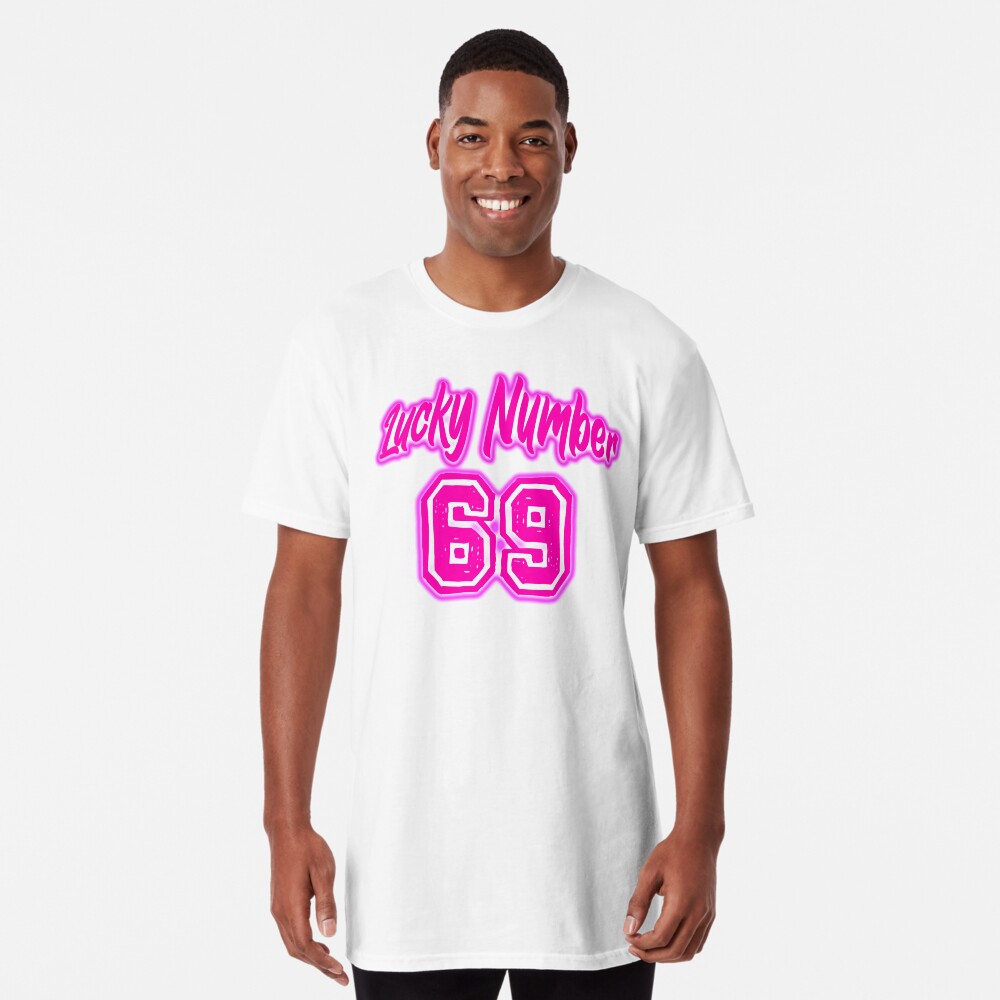 "Pink Lucky Number 69" Sticker for Sale by swiftjace | Redbubble