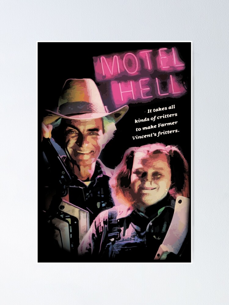 "Motel Hell" Poster for Sale by retrokdr | Redbubble