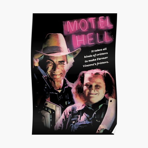 "Motel Hell" Poster for Sale by retrokdr | Redbubble
