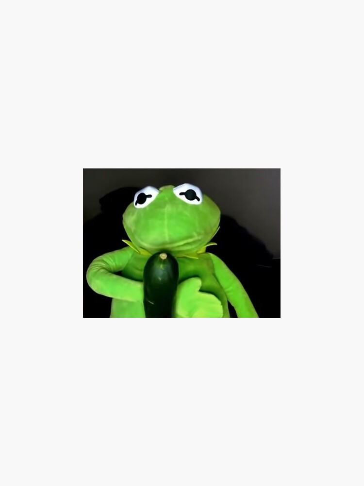 "Kermit and his zucch" Sticker for Sale by affafy | Redbubble