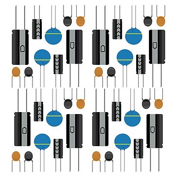 "Electronic components collage" Sticker for Sale by EngineersArt ...