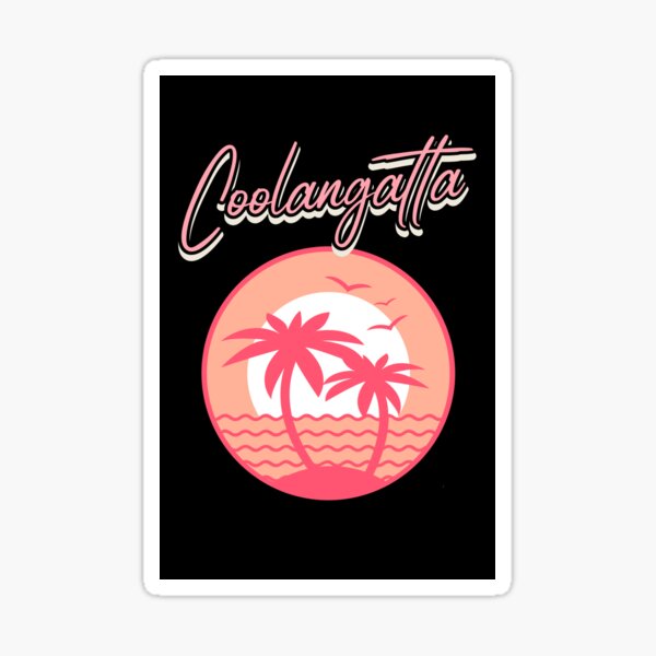 "Gold Coast Sunset Beach Coolangatta Queensland" Sticker for Sale by ...
