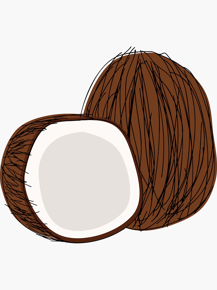 "COCUNUT " Sticker by SumArtist | Redbubble