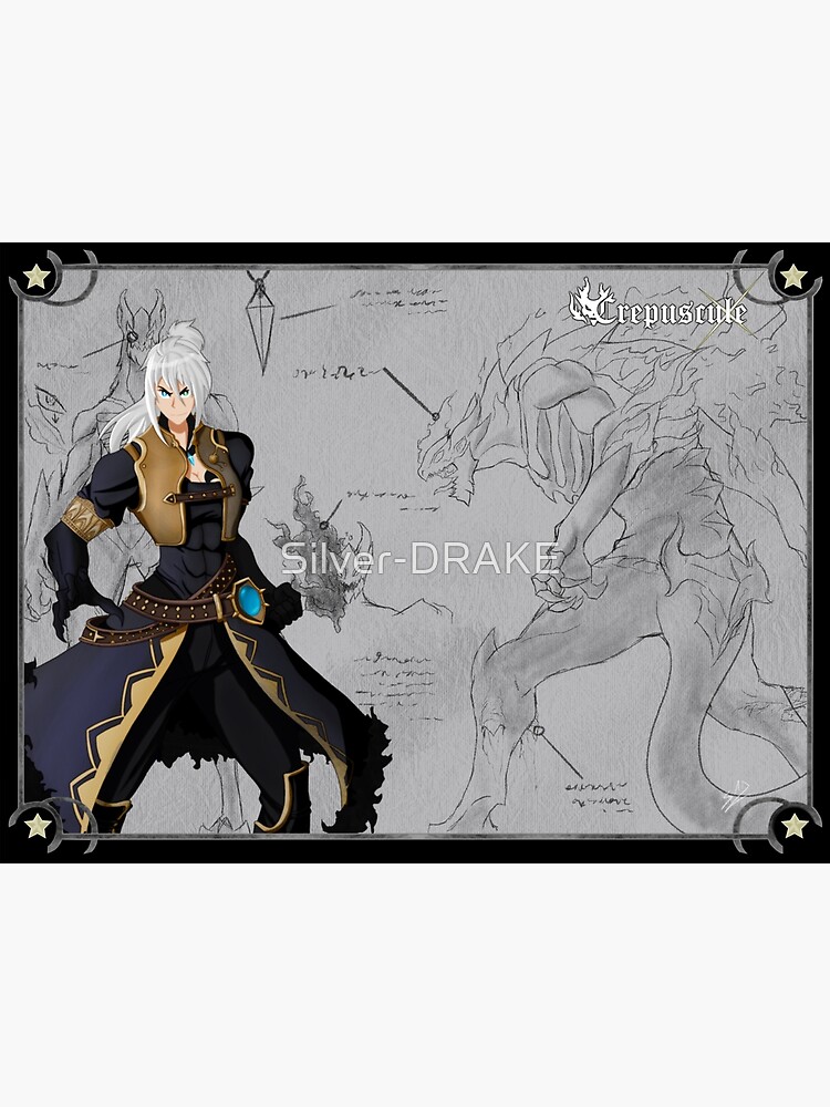 "Twilight: Silver-A-DRAKE, the black dragon" Poster by Silver-DRAKE ...