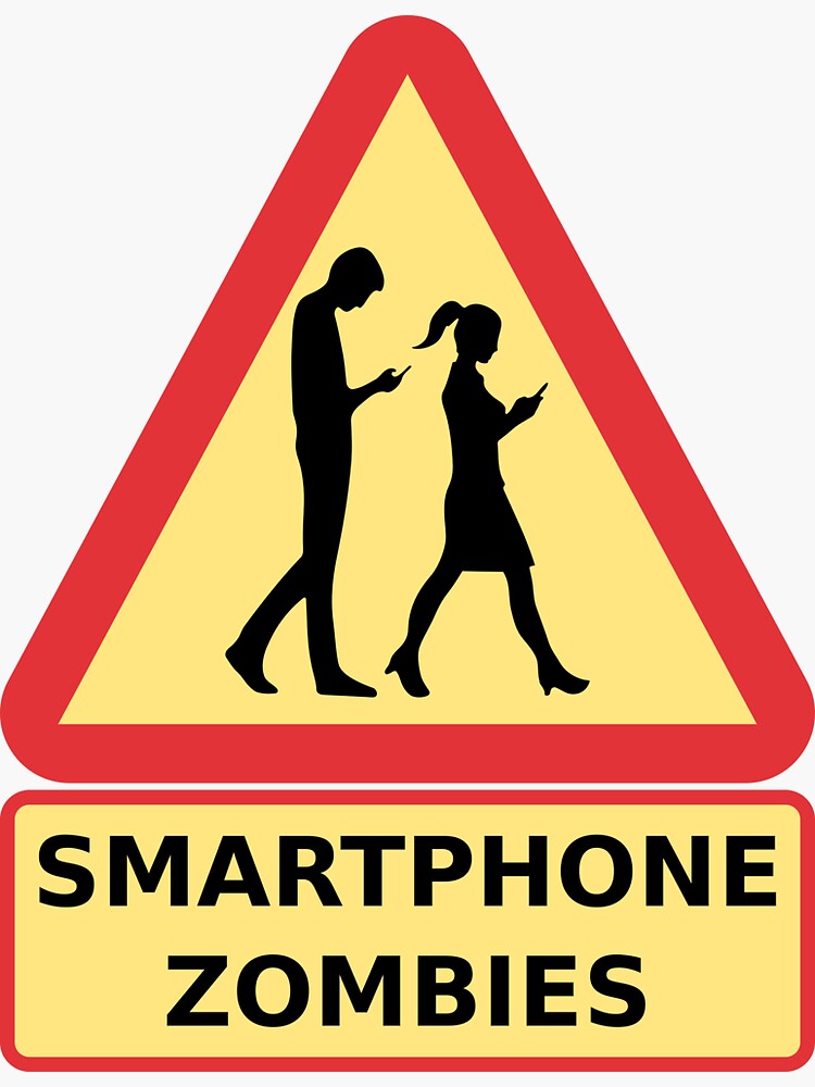 "Smartphone Zombies logo" Sticker for Sale by HipMadeArt | Redbubble