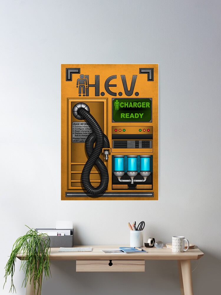 "Half Life - HEV Charger" Poster for Sale by Remus Brailoiu | Redbubble