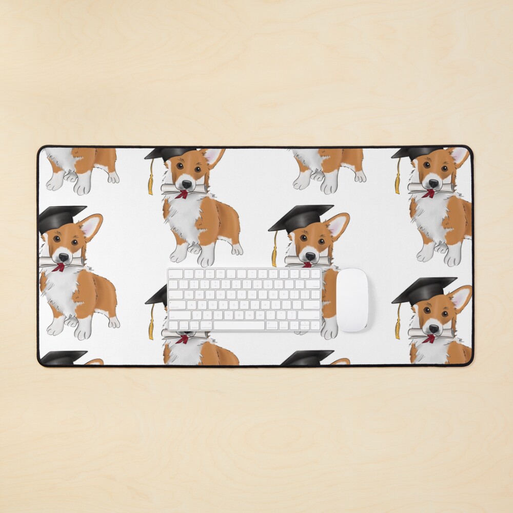 "Cute Corgi Graduation | Corgi Wearing a Graduation Hat and Holding a ...