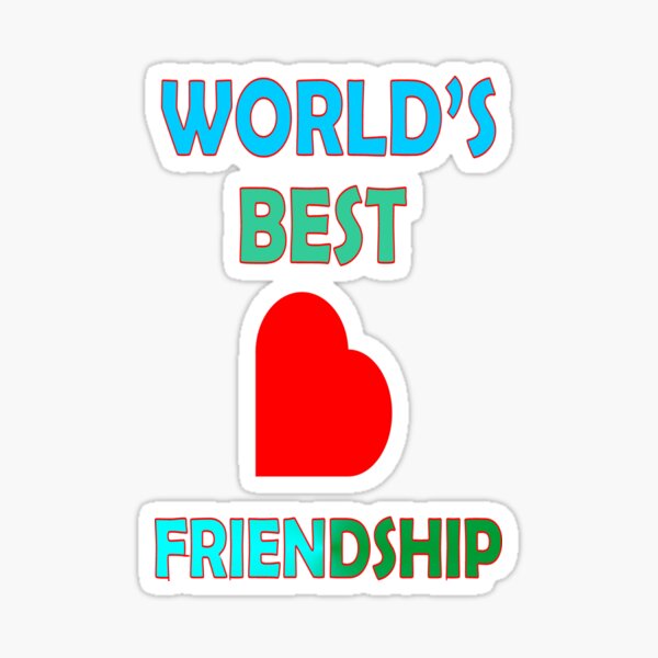 "Best friend logo" Sticker for Sale by jamalHussain | Redbubble