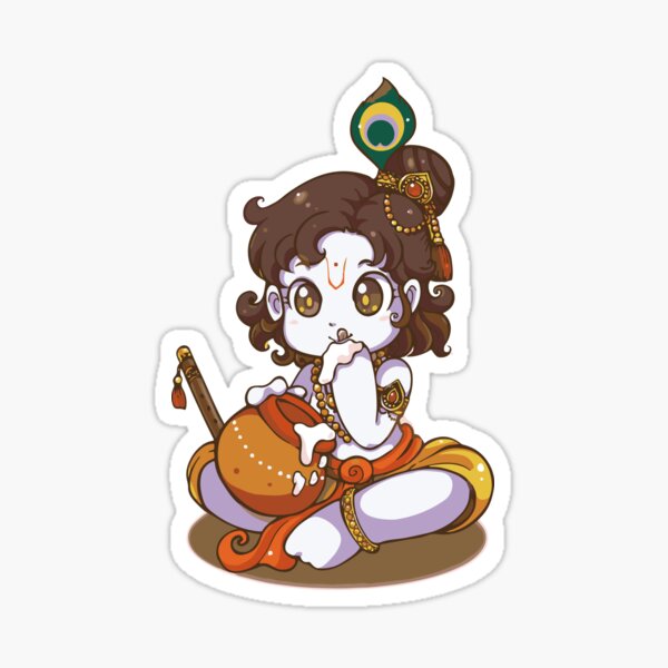"janmashtami" Sticker for Sale by Mikedog21 | Redbubble