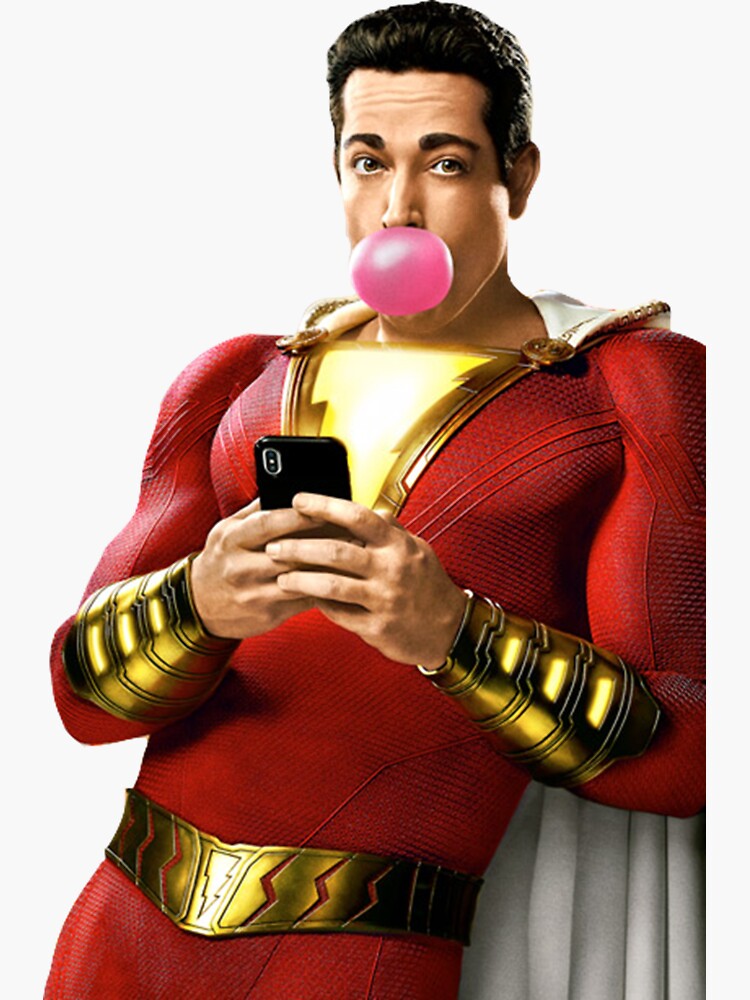 "Shazam! Sticker" Sticker for Sale by NayelliWym | Redbubble