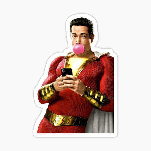 "Shazam! Sticker" Sticker for Sale by NayelliWym | Redbubble