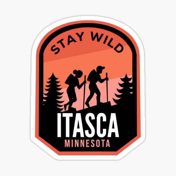 "Itasca Minnesota Hiking in Nature" Sticker for Sale by HalpinDesign ...