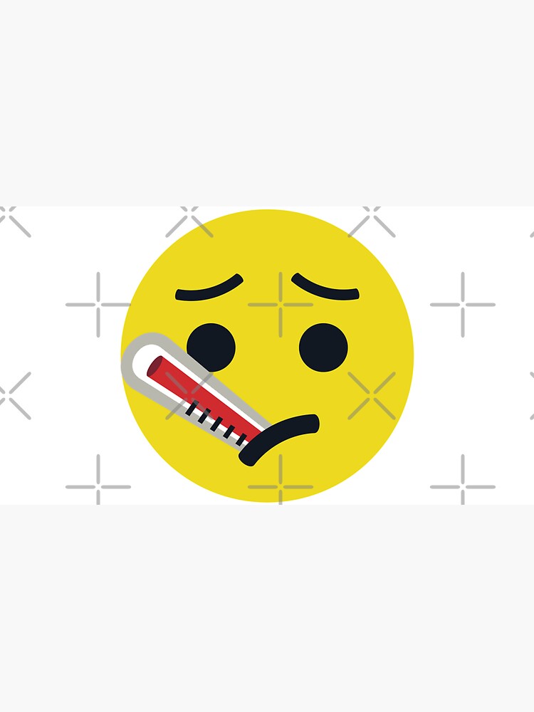 "Smiley with Thermometer, Ill, Sick, Fever, Hospital, Patient, Emoticon ...