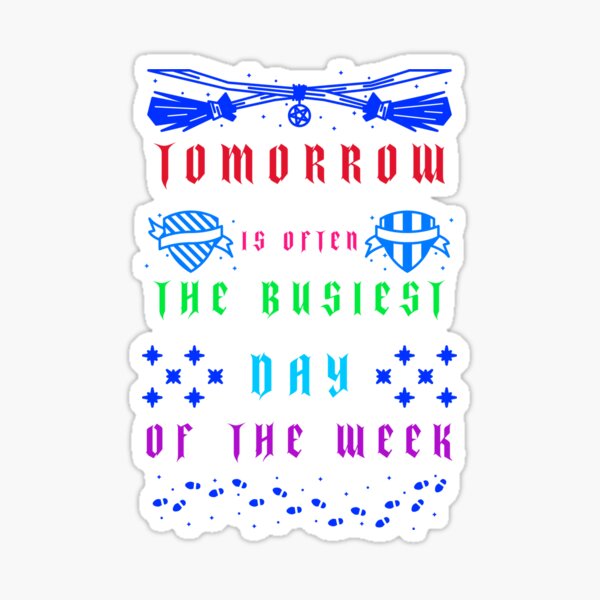 "Busiest Day" Sticker by PIPSTARS | Redbubble