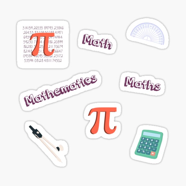 "Mathematics Sticker Pack" Sticker for Sale by UnseenGhost | Redbubble