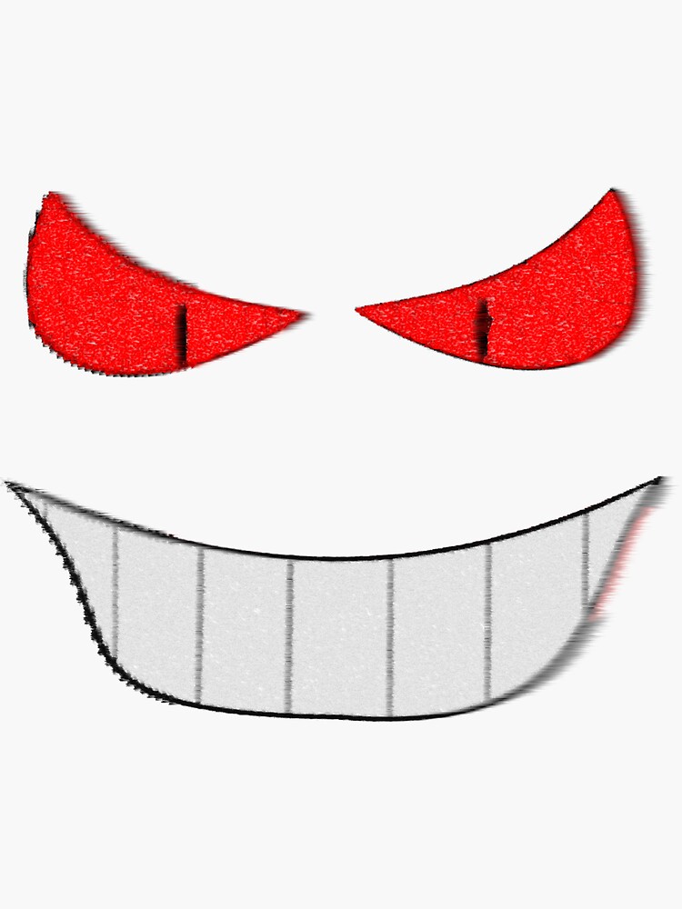 "Halloween - Vicious Smile" Sticker by theogat | Redbubble