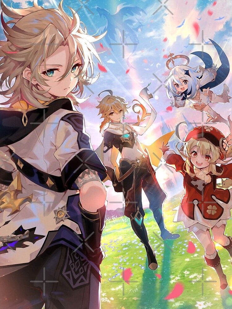 "Albedo Paimon Klee Aether Genshin Impact" Mini Skirt by Jeonghyeokri ...