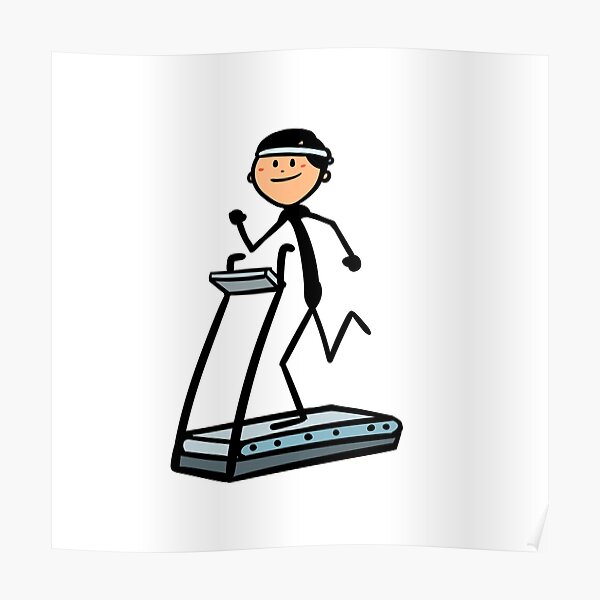 "ESL Stickman - Work Out" Poster by OneStopEnglish | Redbubble
