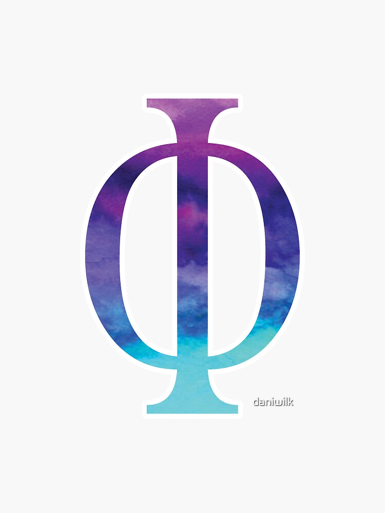 "Phi" Sticker for Sale by daniwilk | Redbubble