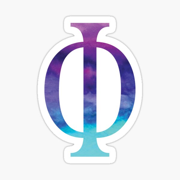 "Phi" Sticker for Sale by daniwilk | Redbubble