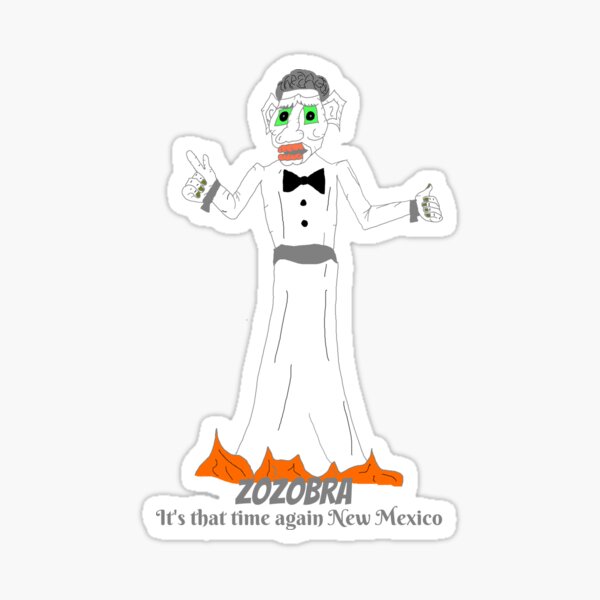 "Zozobra, original artwork" Sticker for Sale by Jessi-Sketches | Redbubble