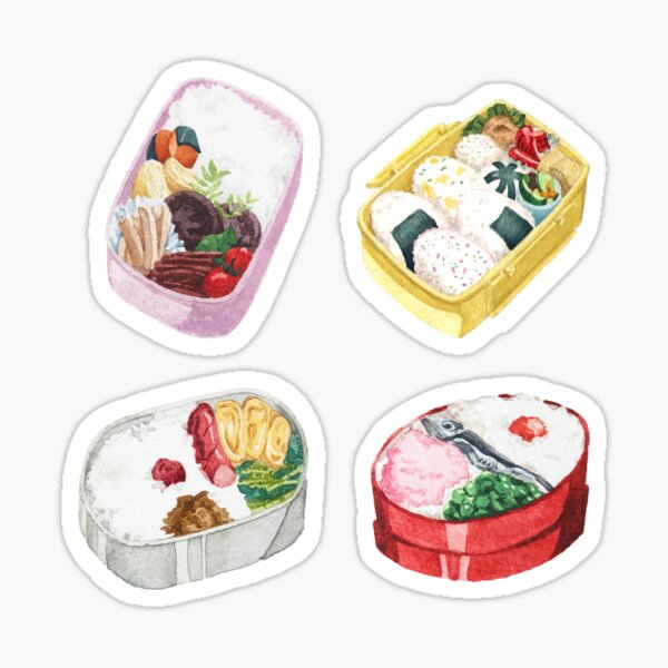 "Anime Bento Sticker Pack" Sticker for Sale by AndreaChristie | Redbubble