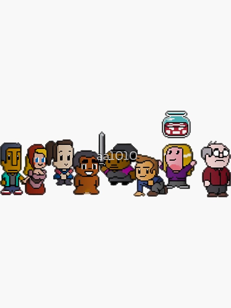 "8 Bit Retro Art Work" Sticker for Sale by aa1010 | Redbubble