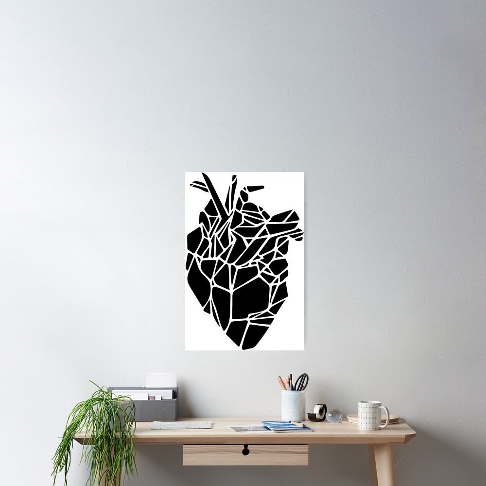 Póster «Corazón fragmentado» de dbice | Redbubble