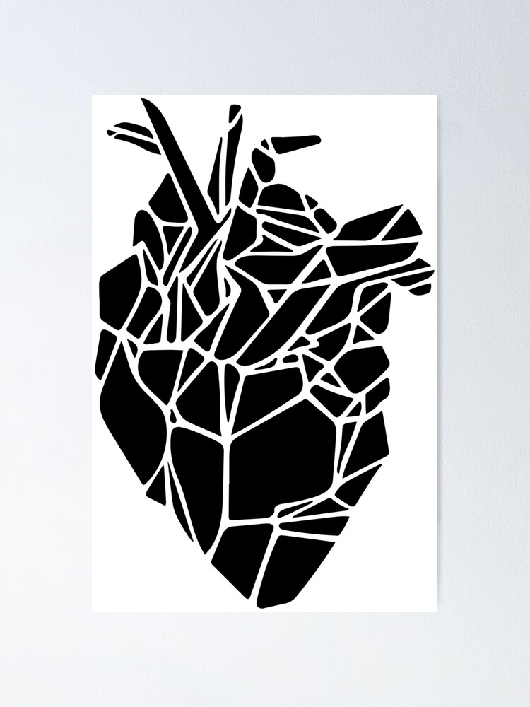 Póster «Corazón fragmentado» de dbice | Redbubble
