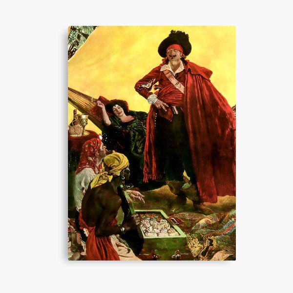How the Buccaneer Kept Christmas” by Howard Pyle" Canvas Print for Sale ...