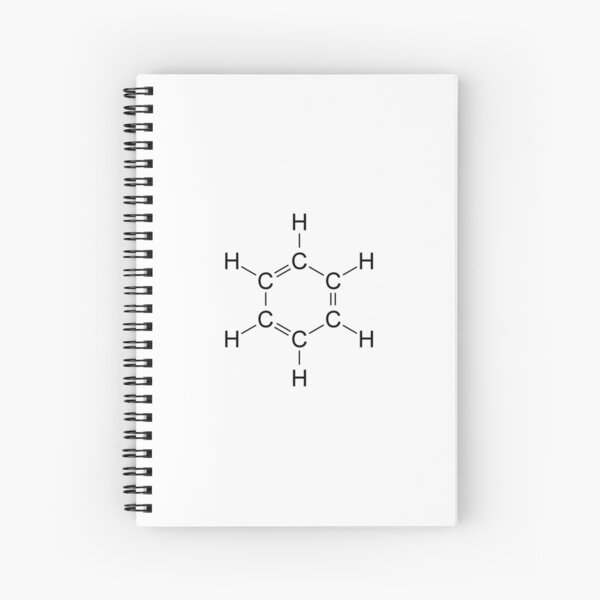 Benzene Spiral Notebooks | Redbubble