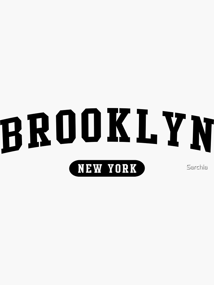 "Brooklyn, NYC" Sticker for Sale by Sarchia | Redbubble