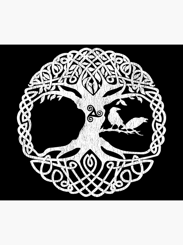 "Yggdrasil Norse Tree Good Luck Esoteric Wicca Symbol" Canvas Print by ...