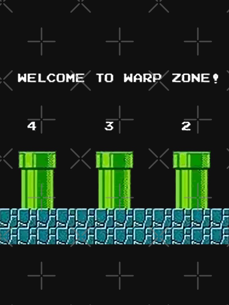 "Welcome To Warp Zone!" T-shirt for Sale by Vince19Drums | Redbubble ...