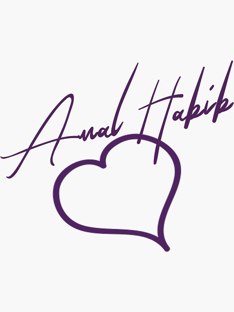 "AMAAL ALHABIB" Sticker by storeamaal | Redbubble