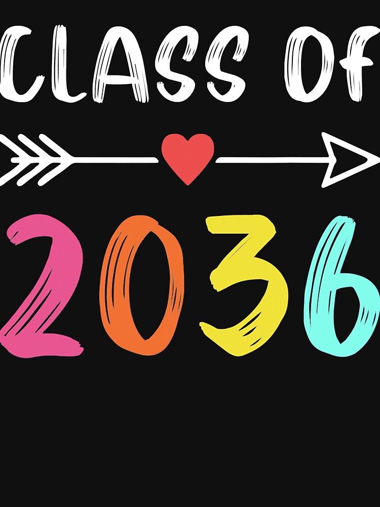 "Class Of 2036 First Day Kindergarten Grow With Me Boys Girls ." T ...