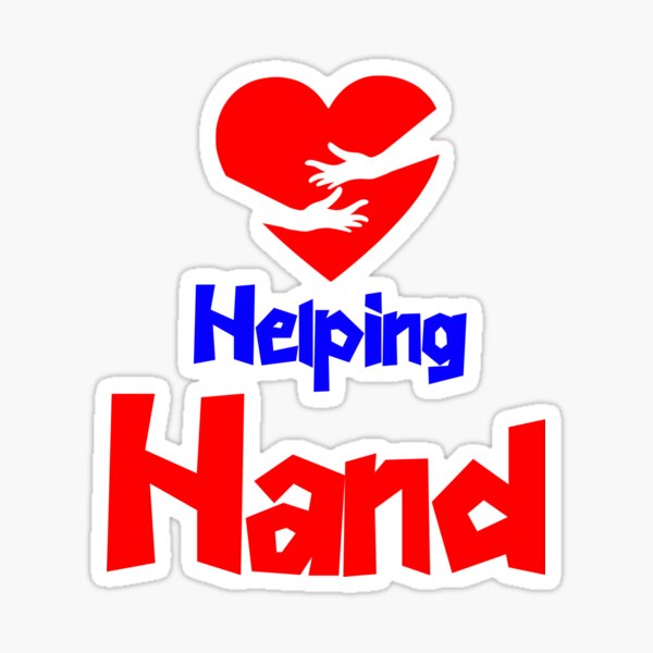 "Helping Hand" Sticker for Sale by SUPURI | Redbubble