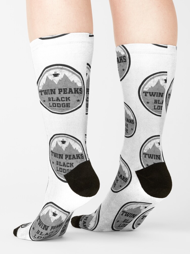"Twin Peaks Black Lodge / Vintage grunge style" Socks for Sale by ...