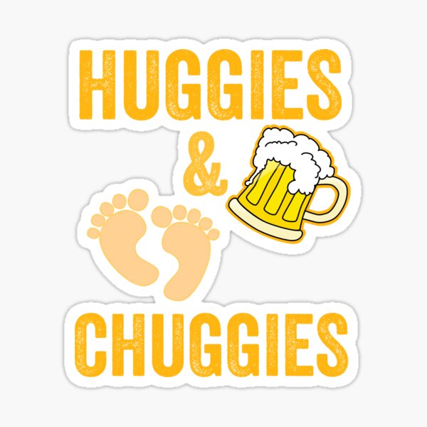 "Funny Huggies and chuggies" Sticker for Sale by Samarasshop | Redbubble