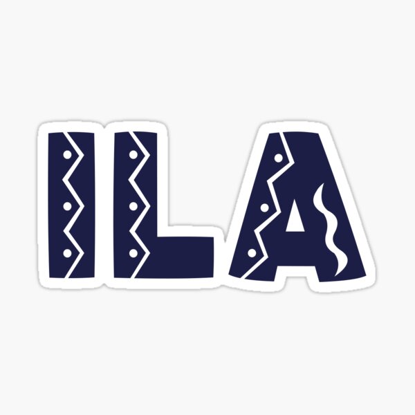 "ILA" Sticker by bisonaya | Redbubble