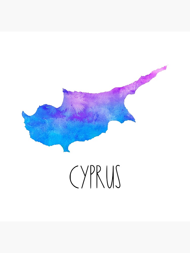 "Cyprus Watercolor Map - Cypriot" Poster for Sale by MountainD | Redbubble