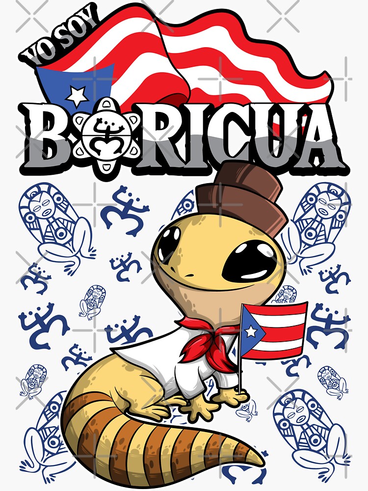 "Yo Soy Boricua - Gecko - Puerto Rico" Sticker for Sale by anziehend ...