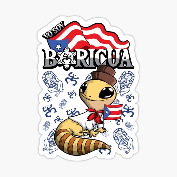 "Yo Soy Boricua - Gecko - Puerto Rico" Sticker for Sale by anziehend ...