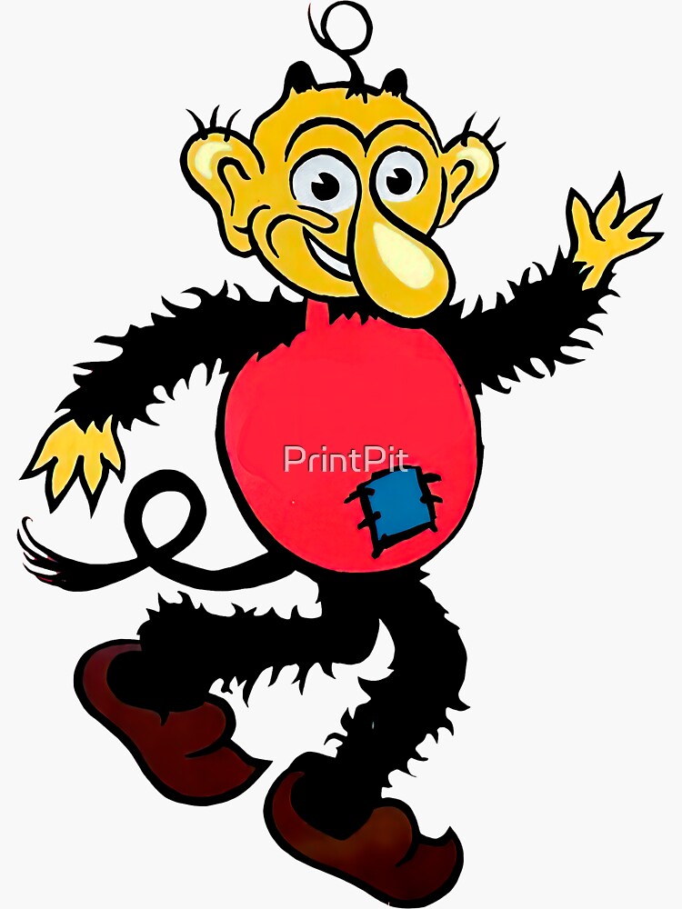 "Krølle Bølle fra Bornholm" Sticker for Sale by PrintPit | Redbubble