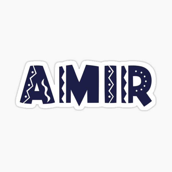 "AMIR" Sticker for Sale by bisonaya | Redbubble